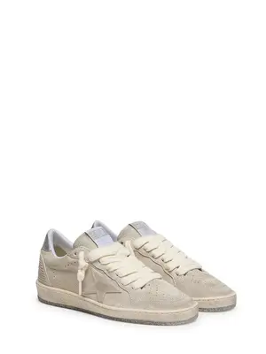 GOLDEN GOOSE Ball Star Lace-up Sneakers - Gray/silver
