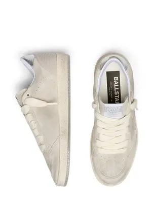 GOLDEN GOOSE Ball Star Lace-up Sneakers - Gray/silver