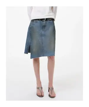 Our Legacy Midi A-line Denim Skirt