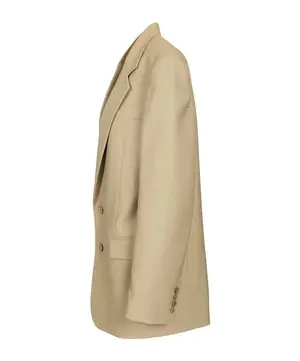 Saint Laurent Single-breasted Notched Lapel Blazer - Light Brown