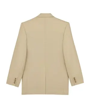 Saint Laurent Single-breasted Notched Lapel Blazer - Light Brown