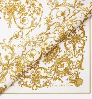 Dior Dioresque Butterfly 90 Square Scarf - White