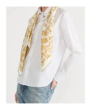 Dior Dioresque Butterfly 90 Square Scarf - White