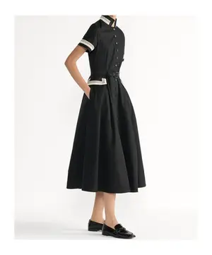 Dior Mid-length Flared Shirtdress With Tassels