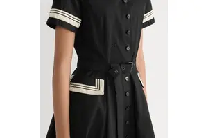 Dior Mid-length Flared Shirtdress With Tassels