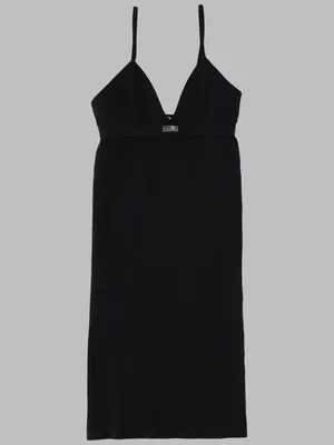 MAISON MARGIELA V-neck Strappy Dress - Black