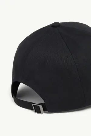 Moncler Baseball Cap With Logo Patch - Black