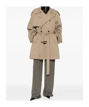 Balenciaga Belted Double-breasted Trench Coat