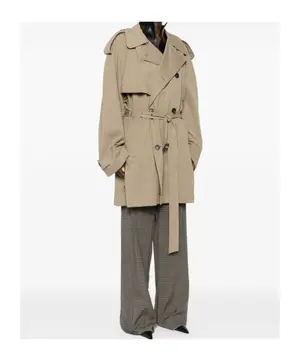 Balenciaga Belted Double-breasted Trench Coat