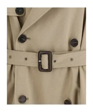 Balenciaga Belted Double-breasted Trench Coat