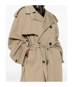Balenciaga Belted Double-breasted Trench Coat