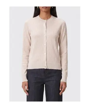 Fendi Ff Jacquard Crewneck Cardigan - Pink