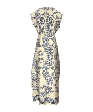 Liu Jo Sleeveless V-neck Maxi Dress With All-over Print