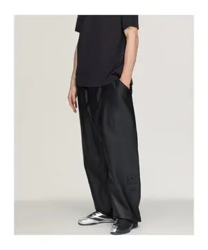 Y3 Mercedes-amg Petronas Leather Wide-leg Pants