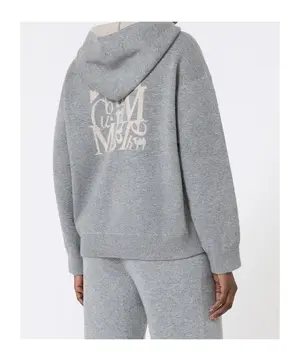 Max Mara Smmquiete Hooded Zip-up Cardigan - Medium Gray