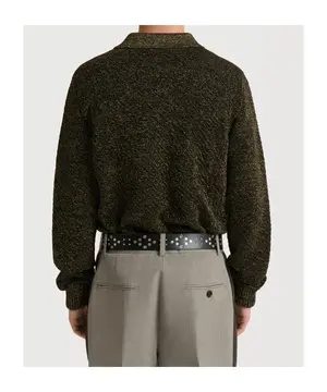 Marni Wool Polo Jumper With Lurex Detailing