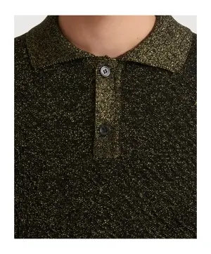 Marni Wool Polo Jumper With Lurex Detailing