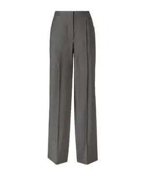 Fendi Wide-leg Pleated Trousers - Grey
