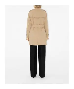 Burberry Double Breasted Belted Coat
