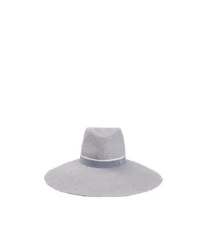 MAISON MICHEL Anne Logo Plaque Fedora