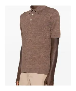 Brunello Cucinelli Slub Knit Polo Shirt