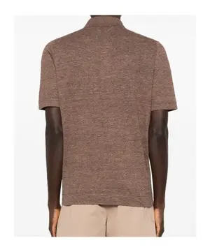 Brunello Cucinelli Slub Knit Polo Shirt