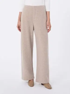 Max Mara Cashmere And Wool Blend Trousers - Beige