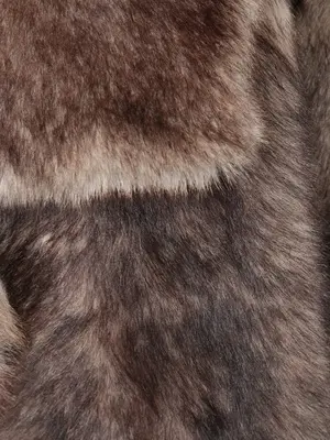YVES SALOMON Wide Lapel Sheepskin Coat