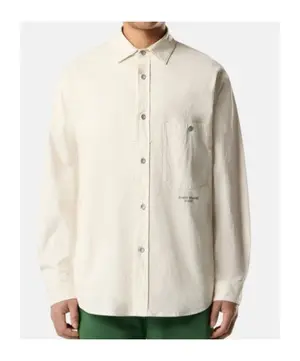 Stone Island Logo-embroidered Shirt - Ivory