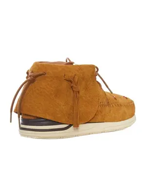 Visvim Lhamo Folk Lace-up Ankle Boots - Camel