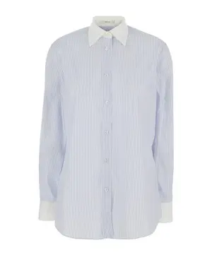 THE ROW Hilbert Striped Shirt