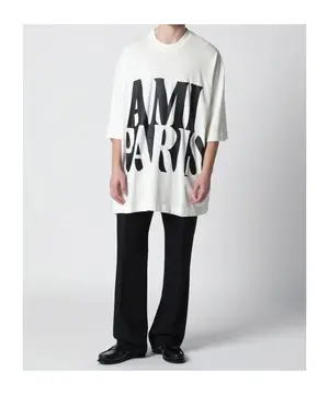 AMI Paris Logo-print T-shirt - White