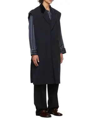 MAISON MARGIELA Four-stitch Sleeveless Coat