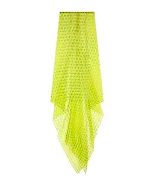 Dries Van Noten Embellished Silk Skirt - Yellow