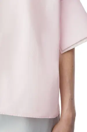 Loewe Concealed Fastened Shirt With Contrasting Cuffs And Back