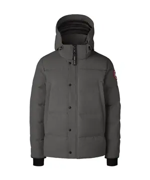 Canada Goose Zipped Hooded Down Jacket - Graphite