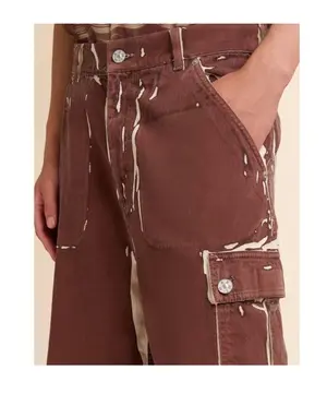 Marni Wide-leg Cargo Shorts With Screen-printed Detail