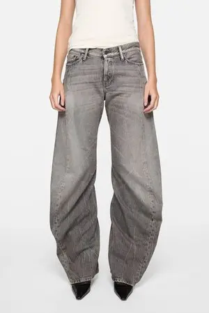 Acne Studios Loose Fit Wide Leg Jeans - Gray