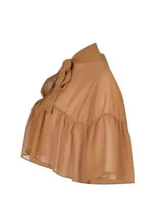 Max Mara Cape Shirt With Neck Tie