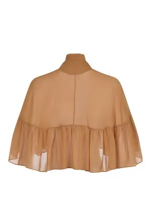 Max Mara Cape Shirt With Neck Tie