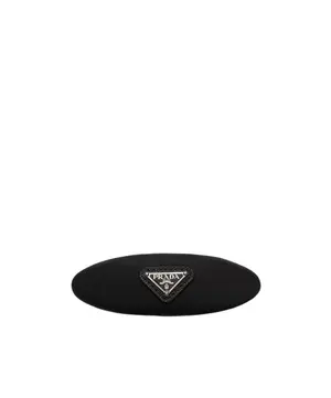 Prada Logo Hair Clip - Black