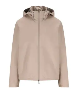 Herno Zip-up Hooded Jacket - Nude
