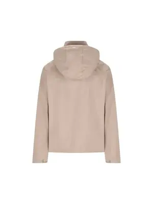 Herno Zip-up Hooded Jacket - Nude
