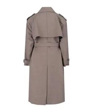 THE FRANKIE SHOP Bleecker Double-breasted Coat - Gray