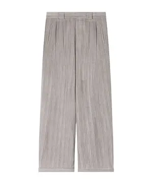 Emporio Armani Pleated Trousers - Gray