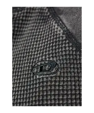 DIESEL® S-wafy-zip-rag Logo Embroidered Sweatshirt - Gray