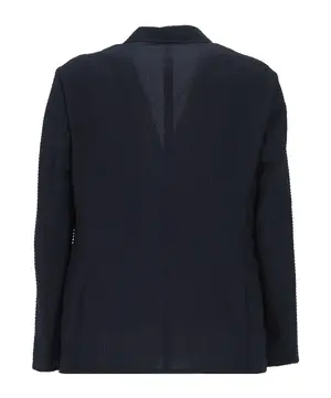 Emporio Armani Single-breasted Seersucker Blazer