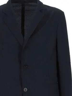 Emporio Armani Single-breasted Seersucker Blazer