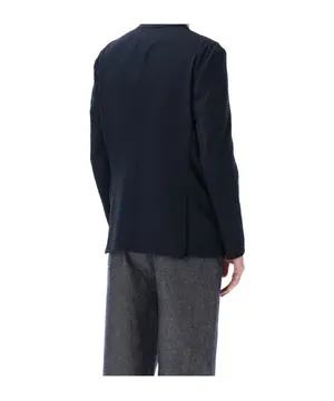 Emporio Armani Single-breasted Seersucker Blazer