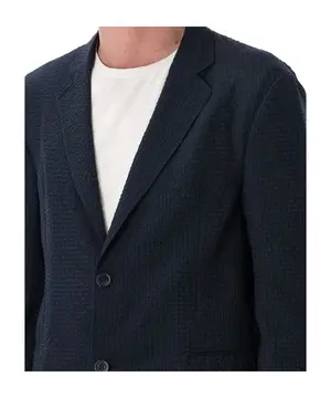 Emporio Armani Single-breasted Seersucker Blazer